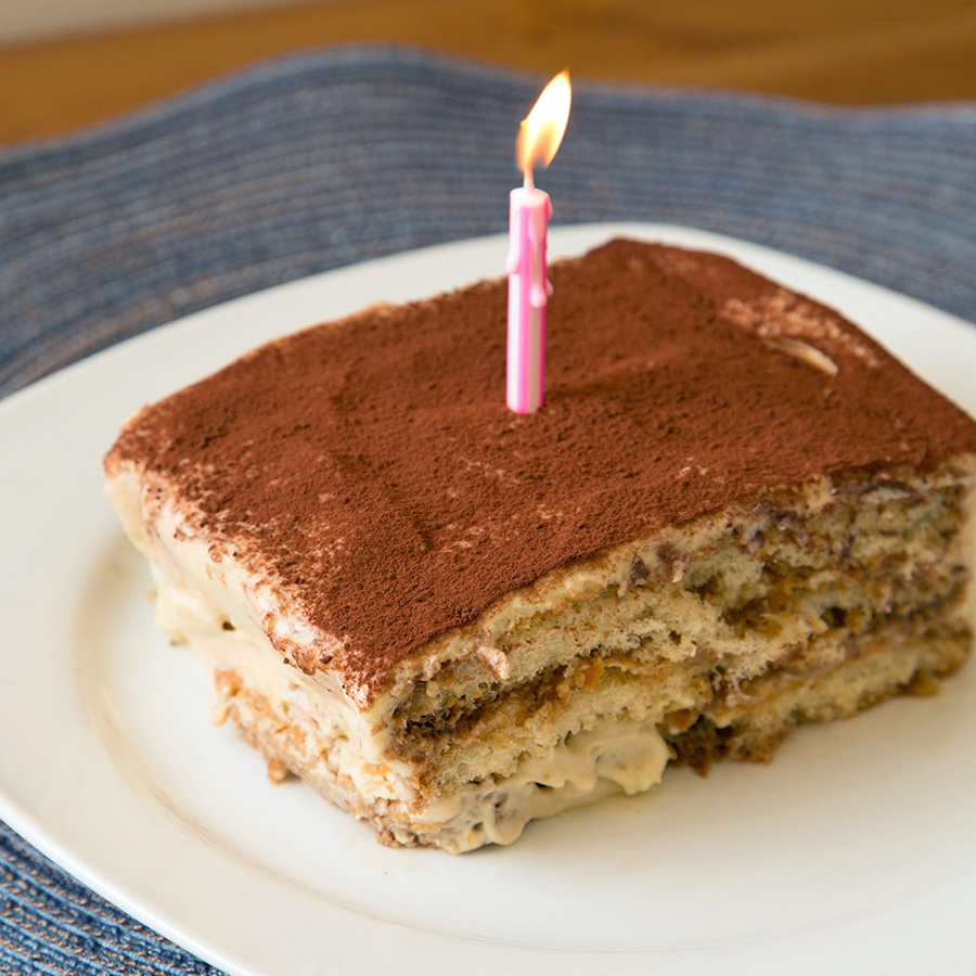 Tiramisu Birthday Cake