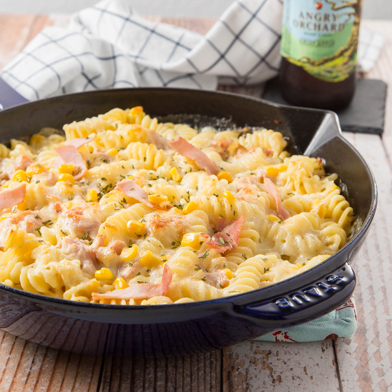 Ham & Corn Pasta Bake - The Missing Lokness