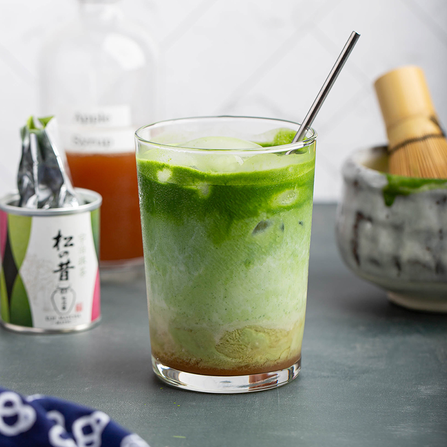 Apple Matcha Latte - The Missing Lokness